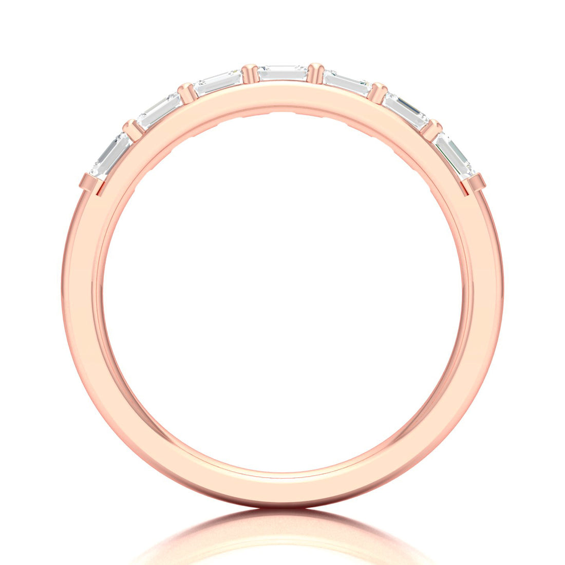3/4 Ctw Baguette Fashion Stackable Ring
